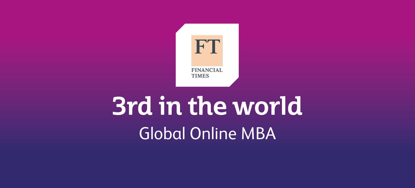 WBS Global Online MBA ranked third in the world by Financial Times ...